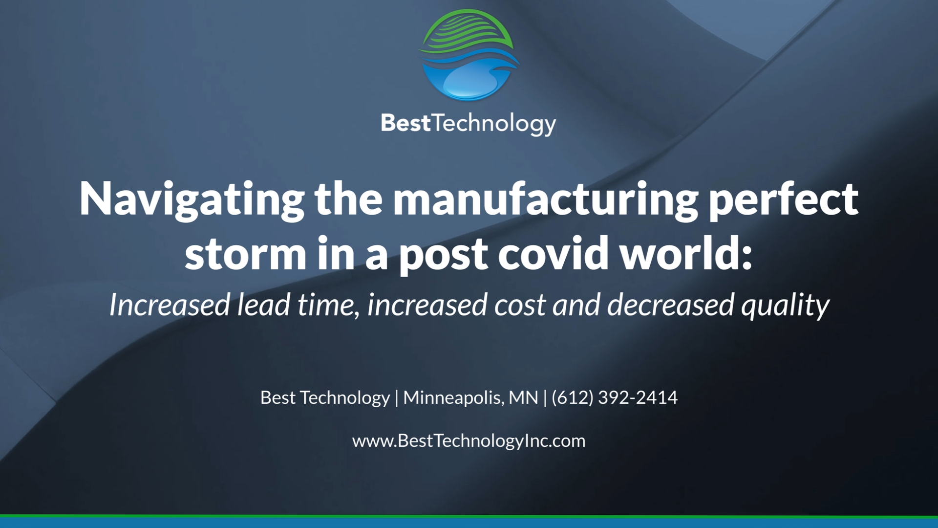Webinar: Navigating the Manufacturing Perfect Storm